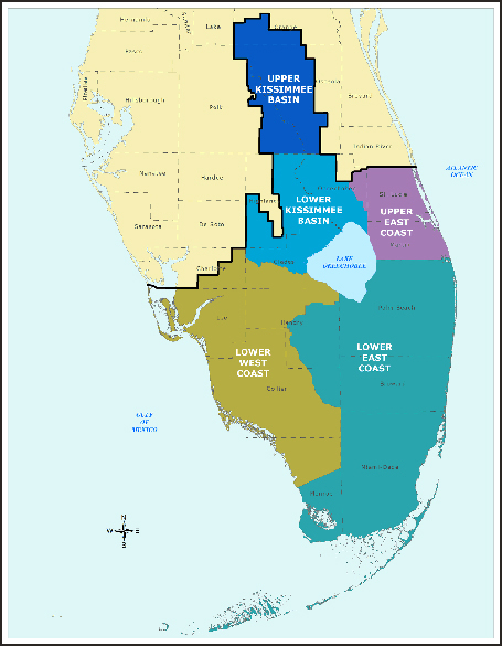 Map Of Florida Water Management Districts - Map Map Of Florida Water Management Districts - Map